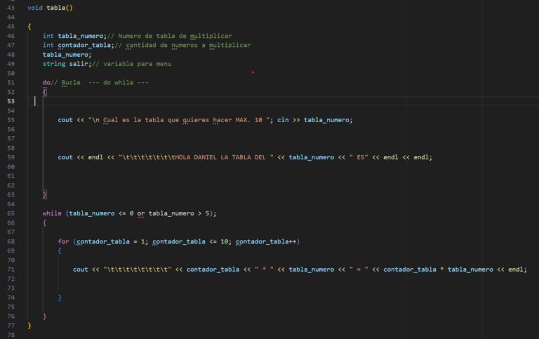 BUCLE DO { } WHILE (); C++ – Blog de Daniel y Mia
