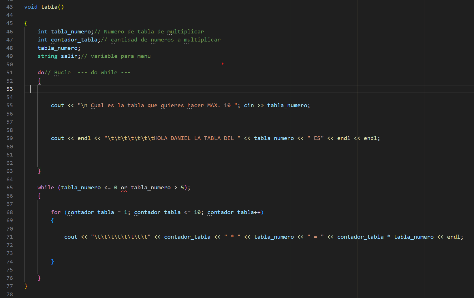 BUCLE DO { } WHILE (); C++ – Blog de Daniel y Mia