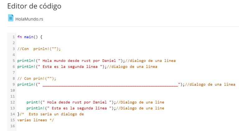 Lenguaje de programación Rust. – Blog de Daniel y Mia