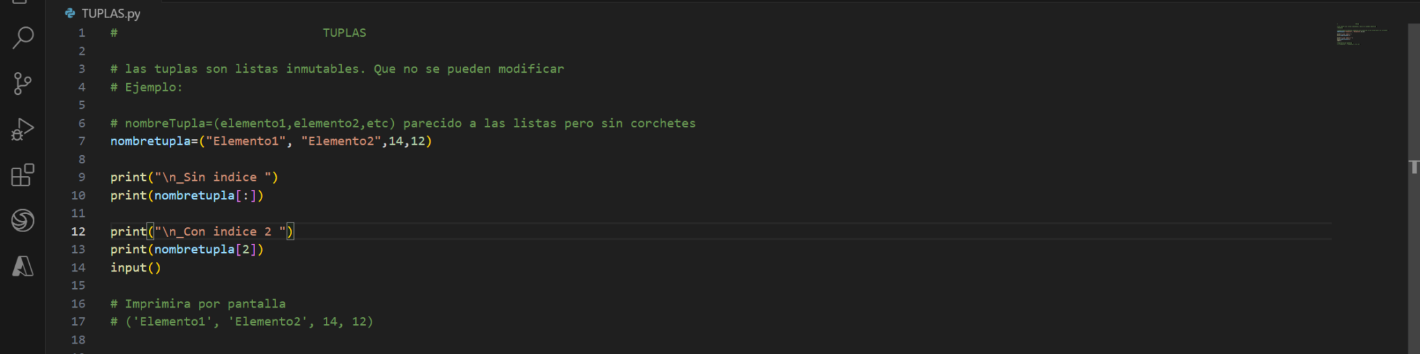 Tuplas con len() y tuple() – Blog de Daniel y Mia